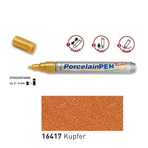 Porcelain Pen Metallic - Copper