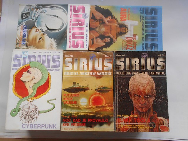 SIRIUS,biblioteka znanstvene fantastike, vjesnik zg