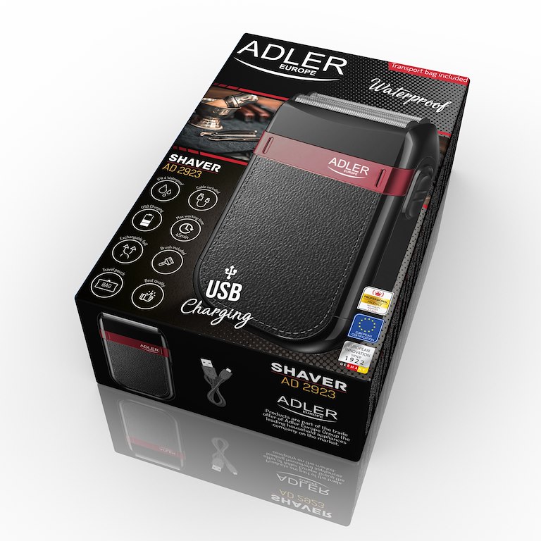 Adler AD2923 – Brijač u futroli sa USB punjenjem