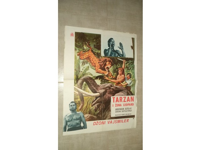 filmski plakat: TARZAN I ŽENA LEOPARD