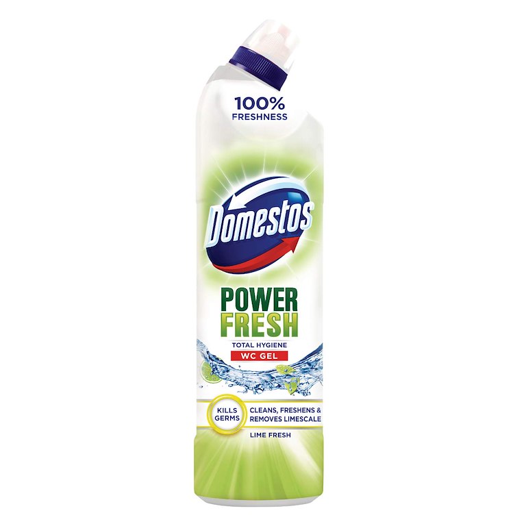 Domestos total hygiene wc gel limeta 700ml