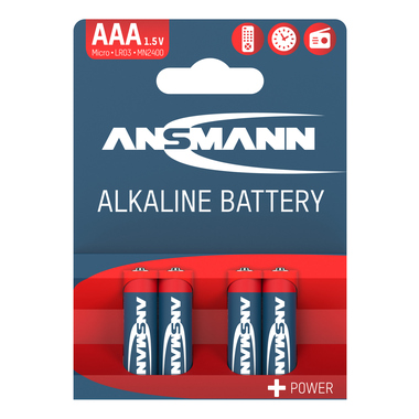 Baterije LR03 AAA Alkalne 1/4, Ansmann