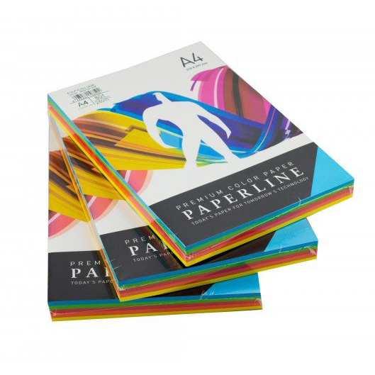 Papir u boji A4 80gr MIX 5 intezivnih boja Paperline