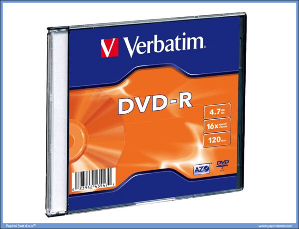 DVD-R 16X 4.7GB 120min, Verbatim