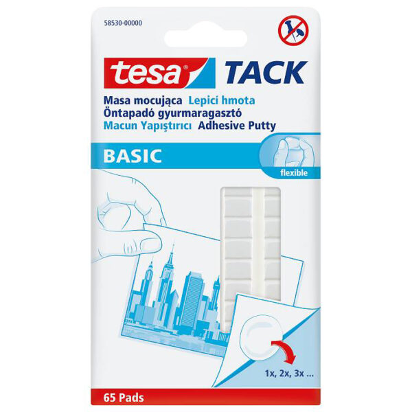 Obostrano lepljive tačkice TACK Adhesive Putty BASIC, tesa®