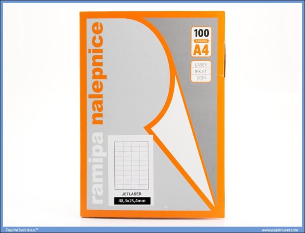 Etikete-nalepnice 48,3×25,4mm 100 listova, Ramipa