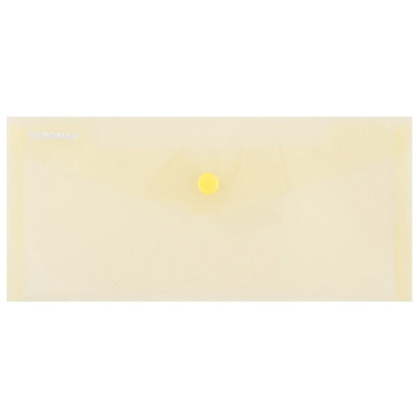 Fascikla koverta s dugmetom amerikan DL 8548001PL-11 providno žuta, Donau