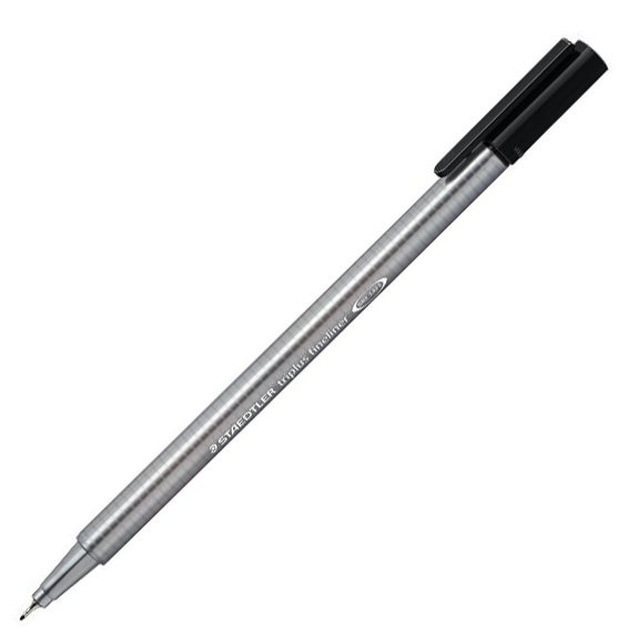 Flomaster tanki 0.3mm CRNI Triplus, Staedtler