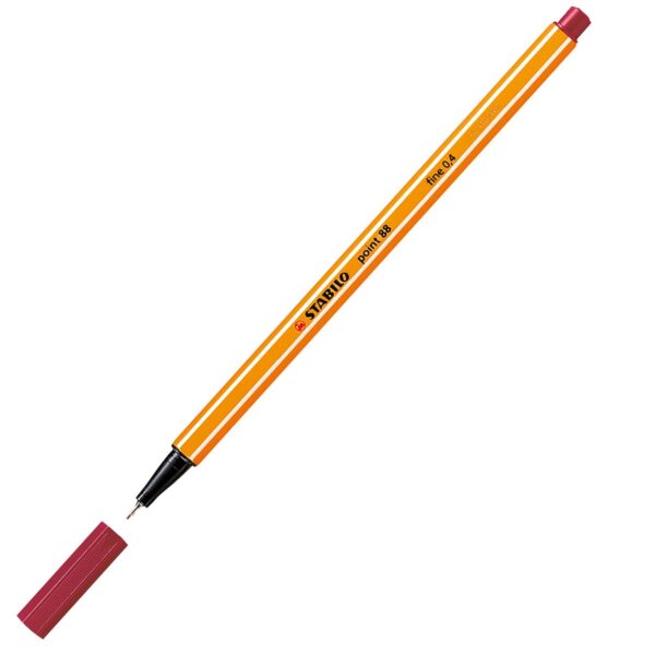 Flomaster 0.4mm DEEP RED TAMNO CRVENI 88/50, Stabilo