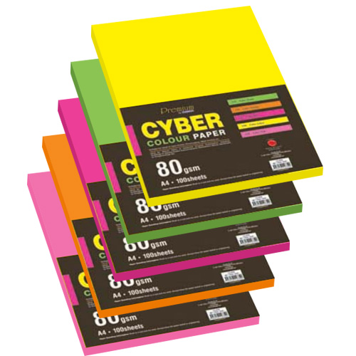 Papir u boji A4 80gr 100L CYBER COLOUR Pink