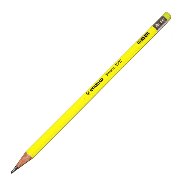 Grafitna olovka HB žuta sa gumicom, Stabilo