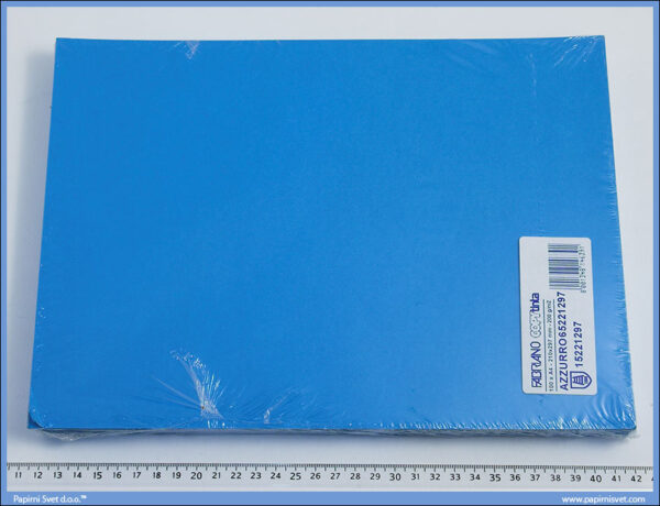 Karton u boji A4 1/100, 200gr AZZURO/PLAVI, Fabriano