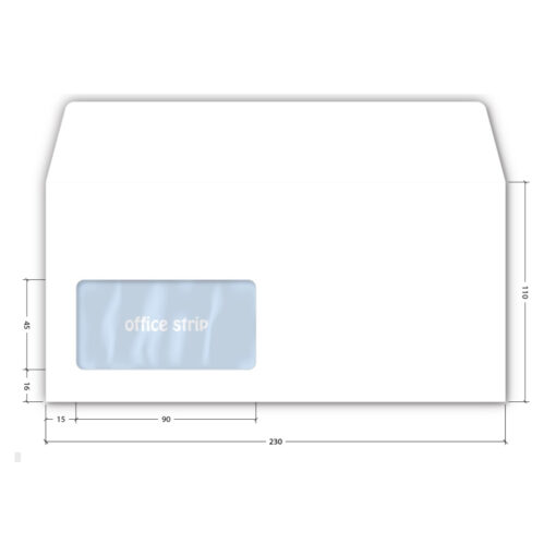 Koverte amerikan LEVI PROZOR 1/100 110x230mm, Optima