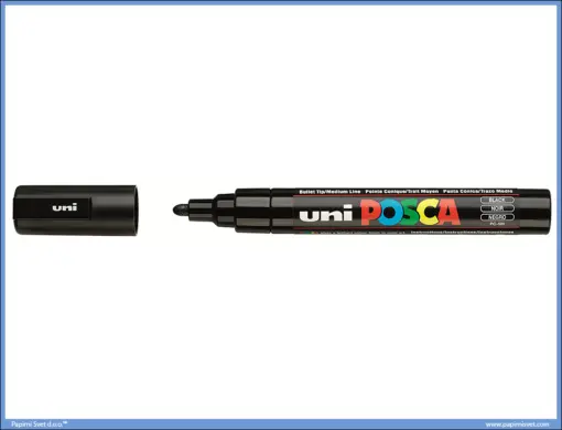 Marker na vodenoj bazi POSCA BLACK – CRNI 1,8 – 2,5 mm PC-5M