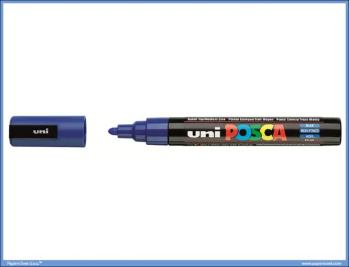 Marker na vodenoj bazi POSCA BLUE – PLAVI 1,8 – 2,5 mm PC-5M