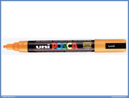 Marker na vodenoj bazi POSCA BRIGHT YELLOW – BRESKVA 1,8 – 2,5 mm PC-5M
