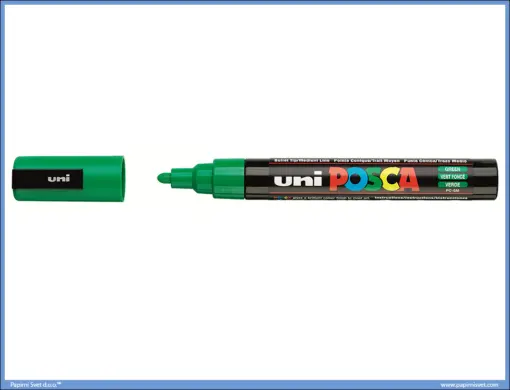 Marker na vodenoj bazi POSCA GREEN – ZELENI 1,8 – 2,5 mm PC-5M