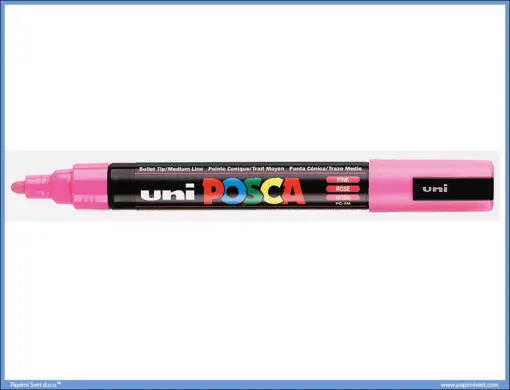 Marker na vodenoj bazi POSCA PINK 1,8 – 2,5 mm PC-5M