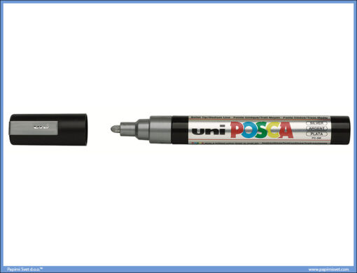 Marker na vodenoj bazi POSCA SILVER – SREBRNI 1,8 – 2,5 mm PC-5M