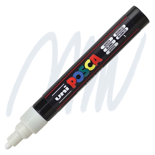 Marker na vodenoj bazi POSCA WHITE – BELI, Uni