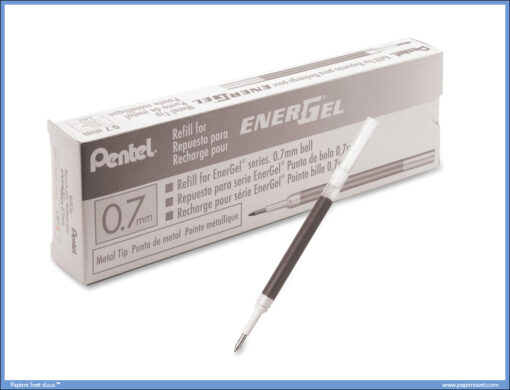 Uložak za ENERGEL 0,7mm roler CRNI, Pentel