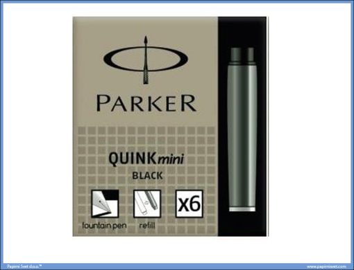 Patrone Quink BLACK Crne za naliv pero, PARKER