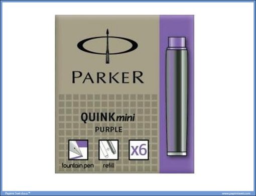 Patrone Quink PURPLE Purpure za naliv pero, PARKER