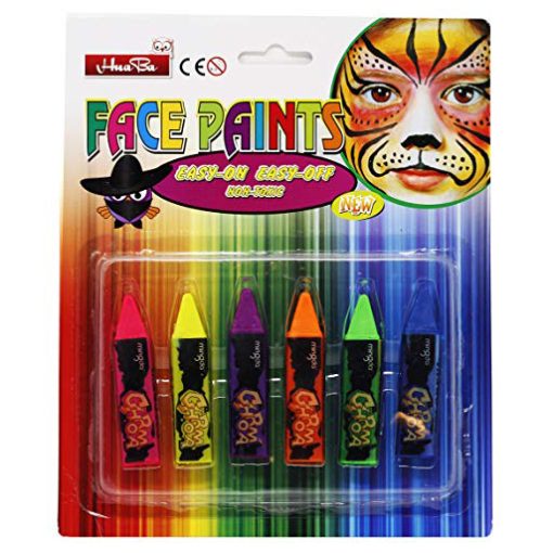 Boje za lice FACE PAINTS CHROMA Krede Multicolor 6 boja, Hua Ba