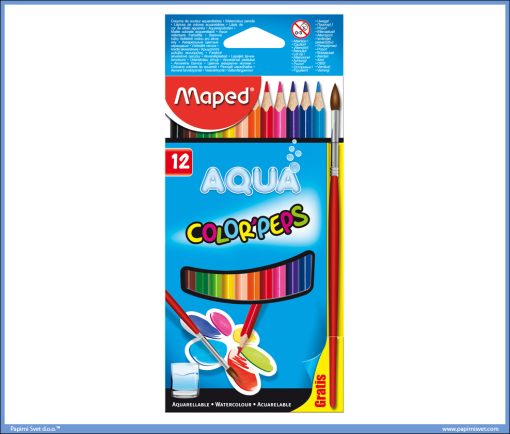 Drvene bojice AQUA COLORPEPS 1/12, Maped