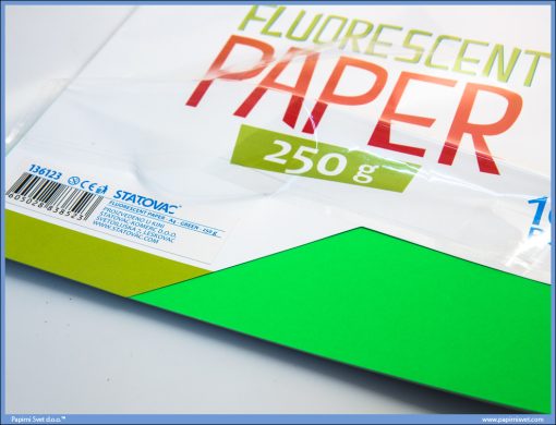 Karton papir FLUO GREEN 240gr ZELENI 1/10, Junior