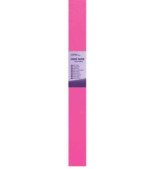 Krep papir 200x50cm ROZE, UNL-0415