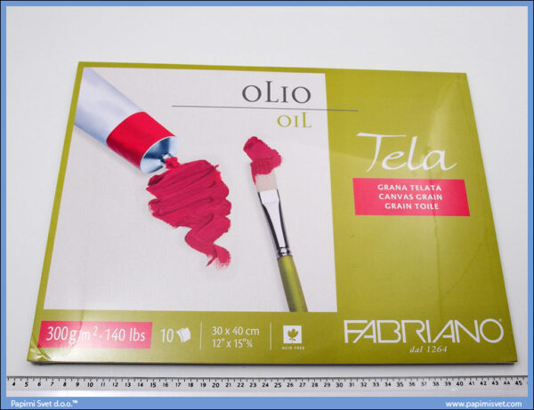 Slikarski blok za uljane boje 300x400mm 10L 300g TELA OLIO, Fabriano