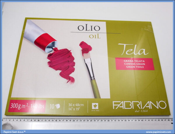 Slikarski blok za uljane boje TELA OLIO 360x480mm 1/10, Fabriano