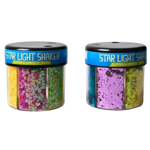 Star light METALIC NEON MIX ŠLJOKICE u šejkeru, 6 boja, 60gr, Junior