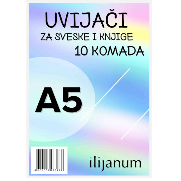 Uvijači za sveske A5 providni 110mic 1/10 Ilijanum