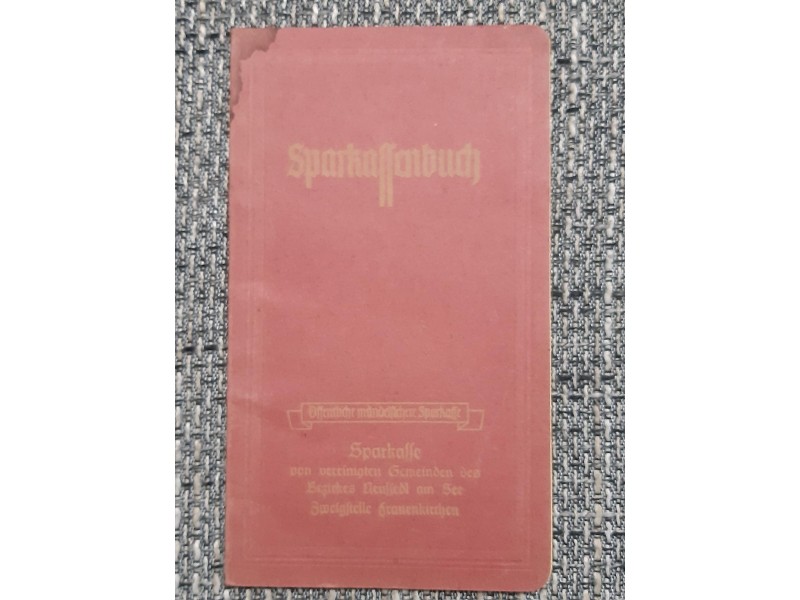 Stedna Knjizica iz 1945 god.