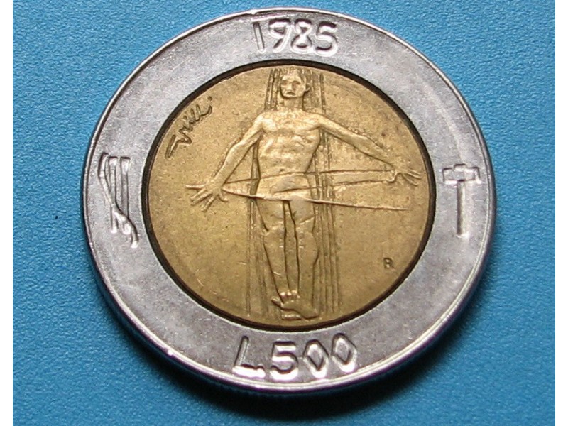 San Marino - 500 Lire (Redemption from drugs) 1985