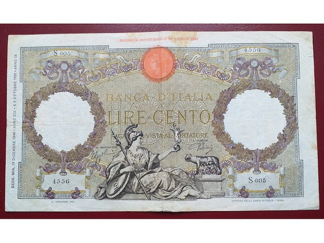 100 LIRA 1940