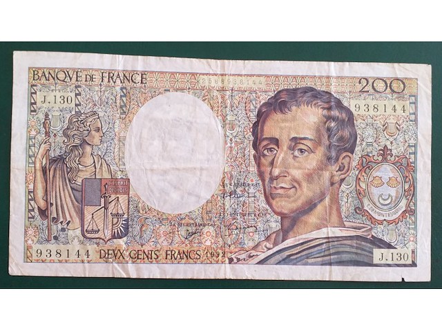 200 FRANCS 1992