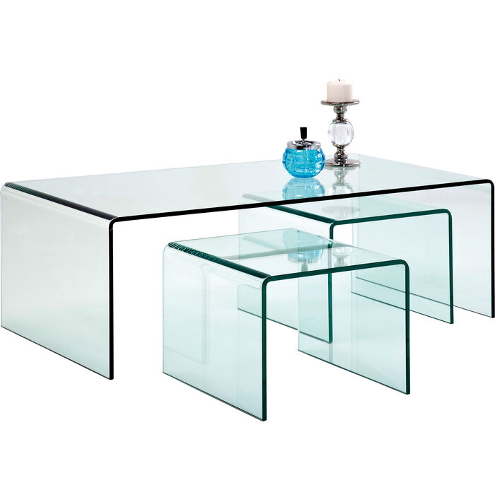 Coffee Table Clear Club (3/Set)