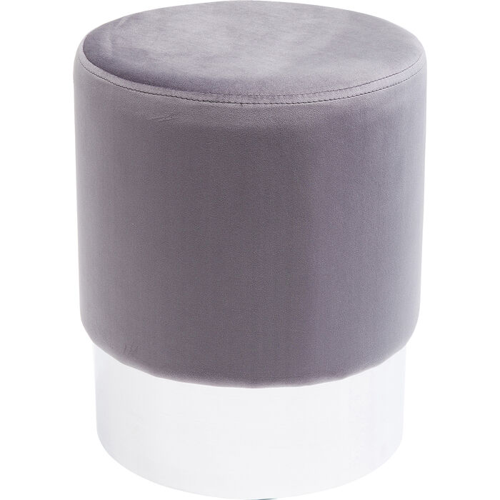 Stool Cherry Light Grey Silver Ø35cm