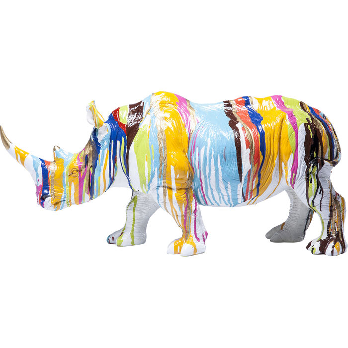 Deco Figurine Rhino Colore 26cm