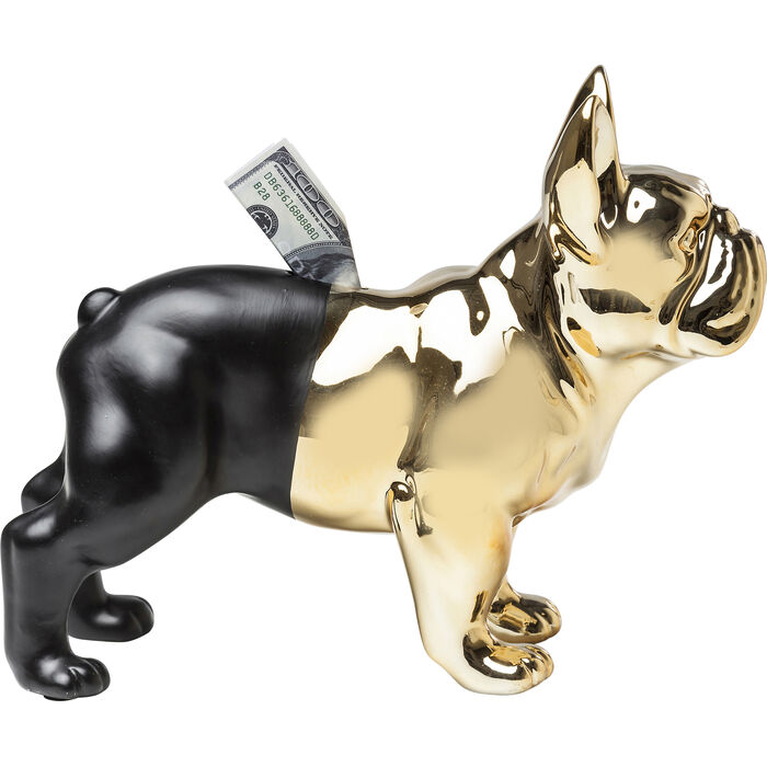 Money Box Bulldog Gold-Black