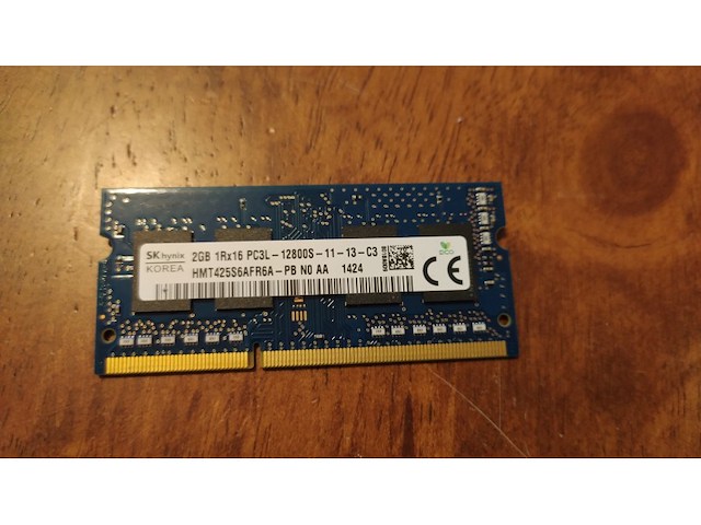 Ram memorija DDR3 Hynix 2GB , 1600Mhz , low voltage BR2