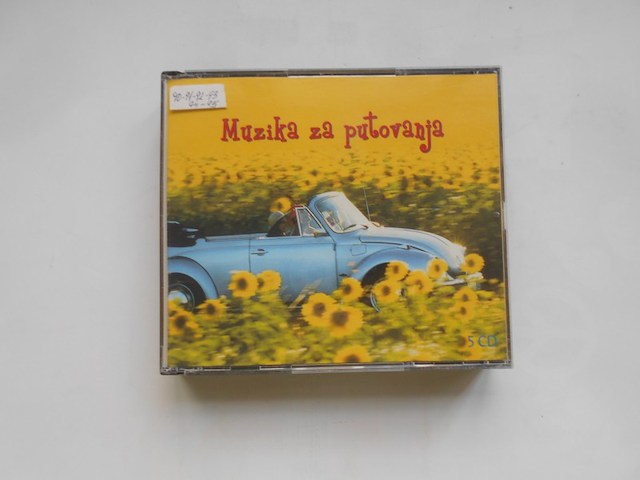 CD box - 5cd- Muzika za putovanja