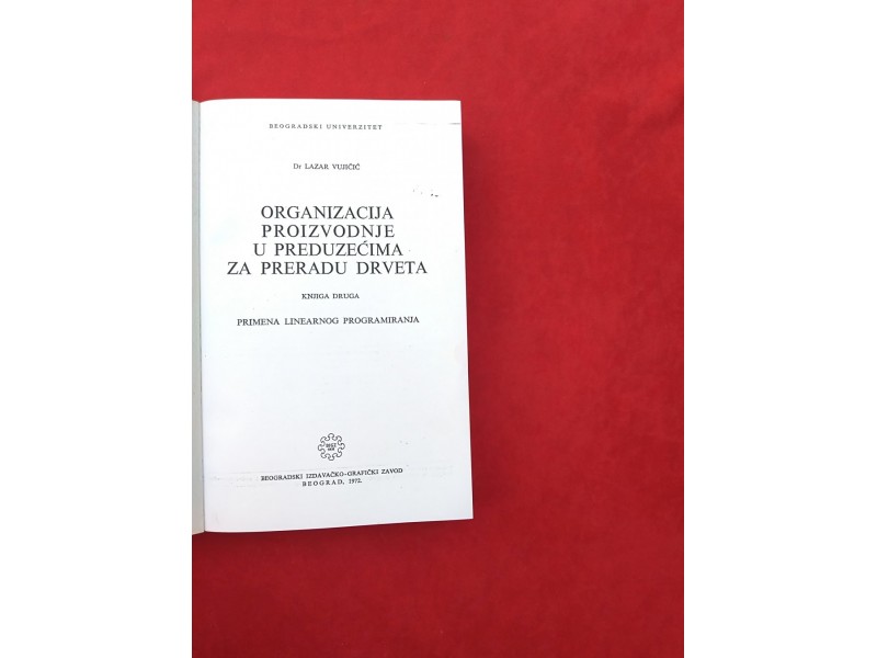 Organizacija proizvodnje u preduzećima za preradu d