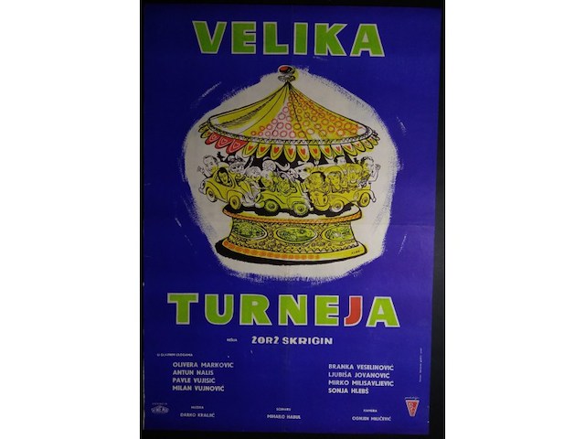 VELIKA TURNEJA (1961) Žorž Skrigin FILMSKI PLAKAT