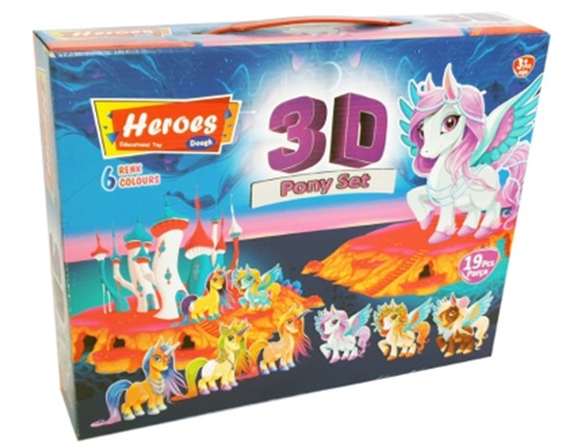 Plastelin 3D Poni SET