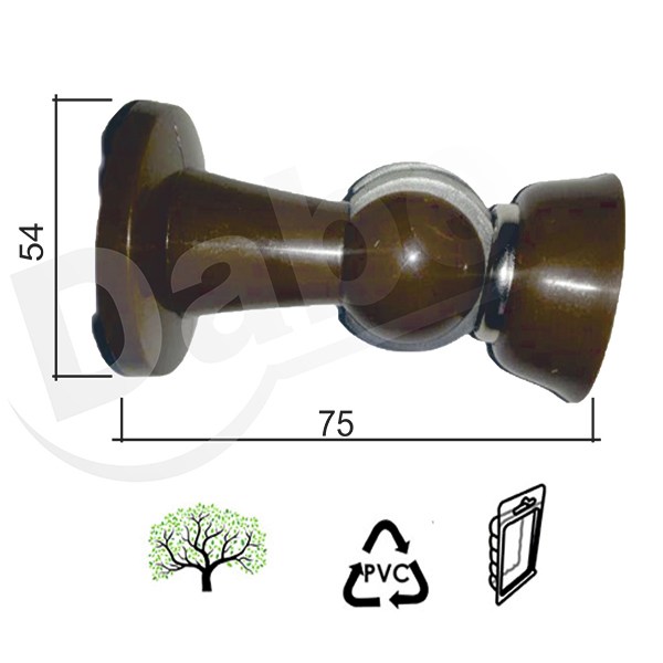 Stoper magnetni za vrata ST4013 Braon 54x75mm magnet