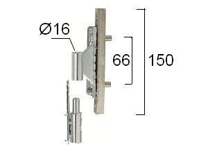 Šarka 3D uvrtna za vrata SP483 Bela 16mm